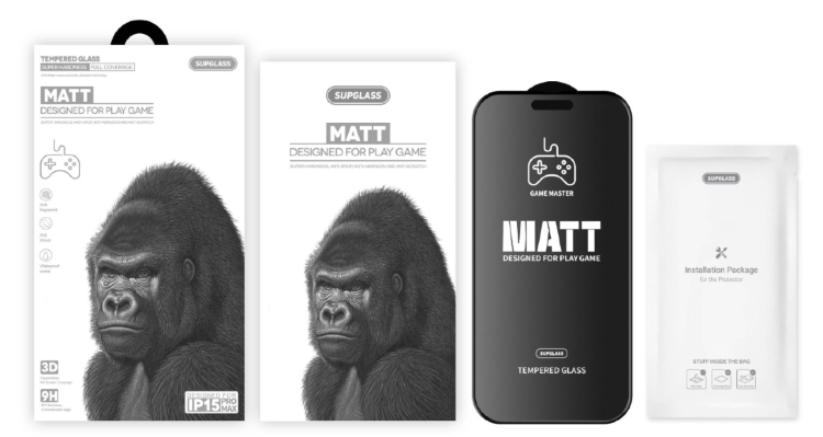 Защитное стекло SupGlass XC-13 Full Coverage Matt Gaming Glass IP 12 ...