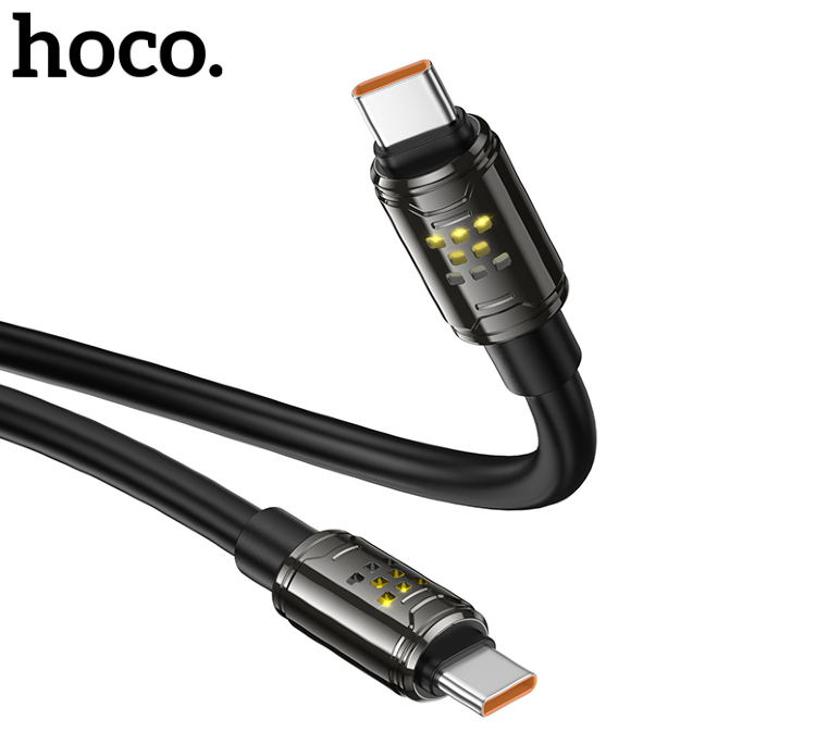 Кабель HOCO U143 Joy 240W charging data cable Type-c-to-Type-c Black ...