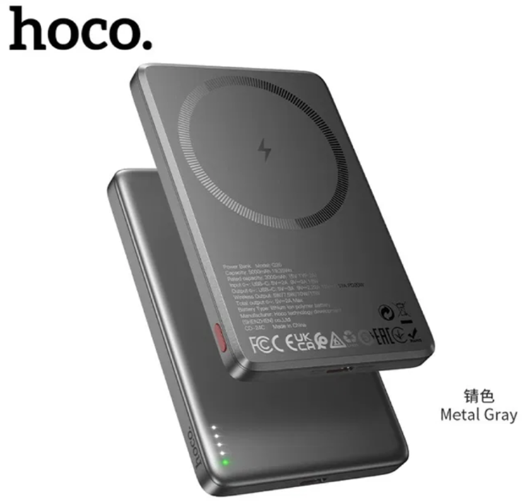 Power Bank HOCO Q26 Joy PD20W Magnetic Fast Charging (5000mAh) metal ...